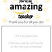 Teacher Appreciation Gift TAGS Amazon Gift Card TAG teacher Gift Tags ...