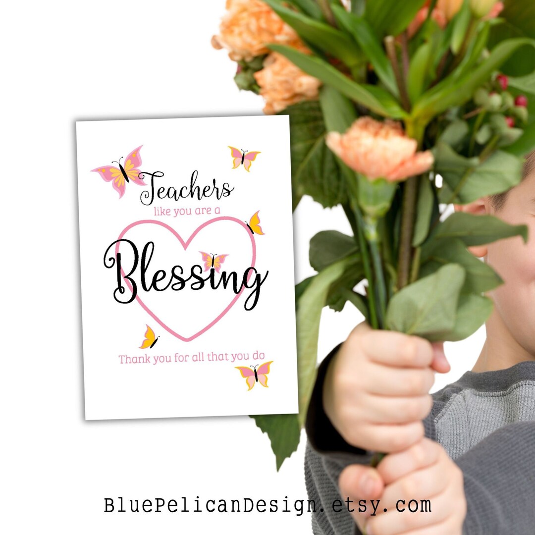 Printable Teacher Appreciation Thank You Tags – sunday School Teacher ...