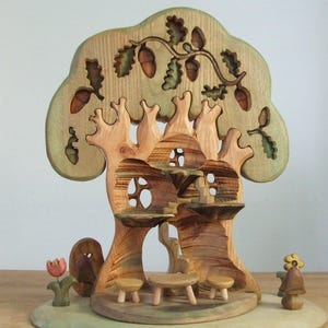 Wooden Toy Treehouse Set - Etsy