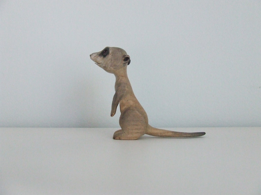 Meerkat Wooden Figurine - Etsy