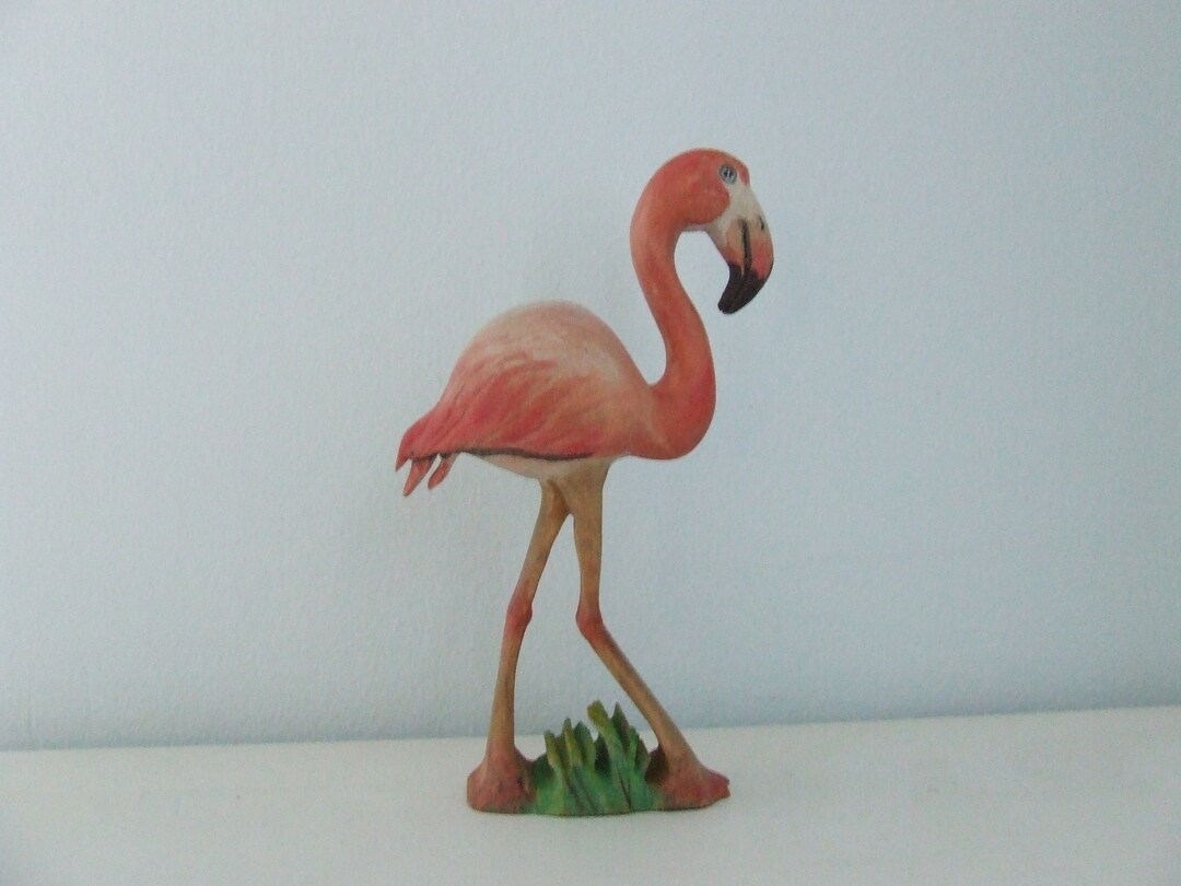 Flamingo Wooden Figurine - Etsy