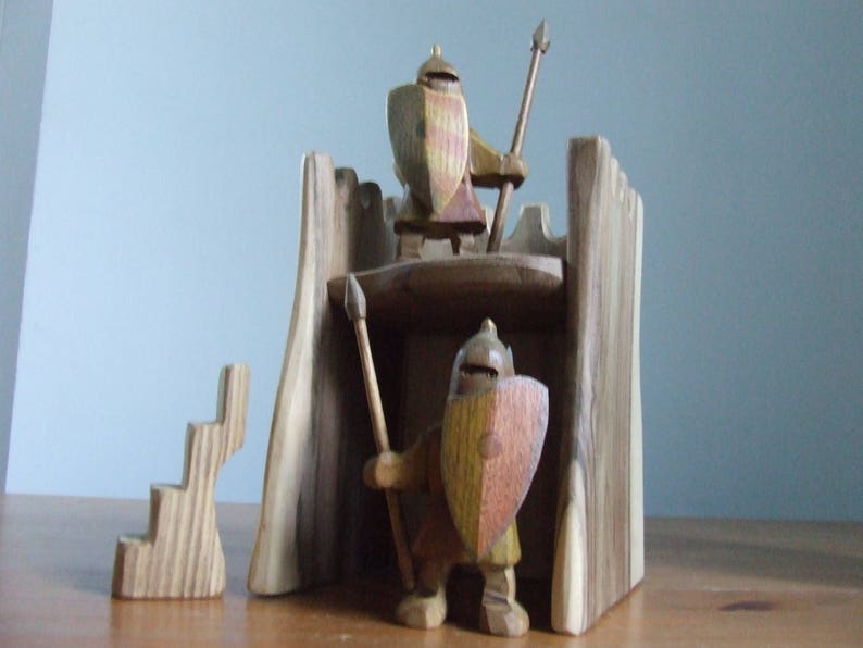 Wooden Knight Castle Set - Etsy