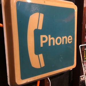 Telephone Booth Sign | Etsy