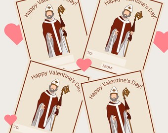 Printable Catholic Valentine's Day Card / Saint Cards / Catholic ...