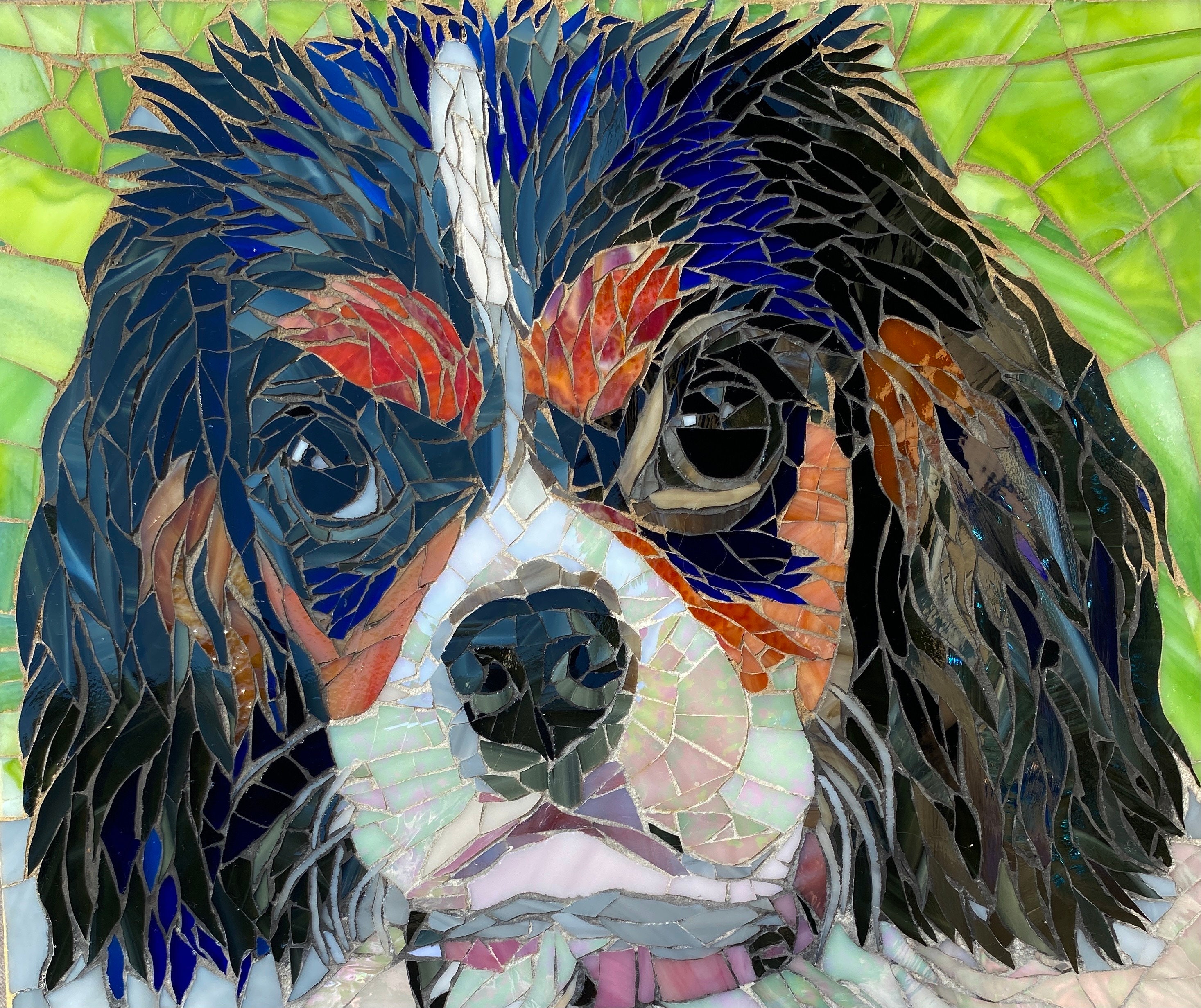 Custom Mosaic Stained Glass Pet Portraits/mosaic Dog/mosaic Cat ...