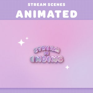 Cute Soap Bubble ANIMATED STREAM SCENE Pack | Pastel Pink & Purple ...