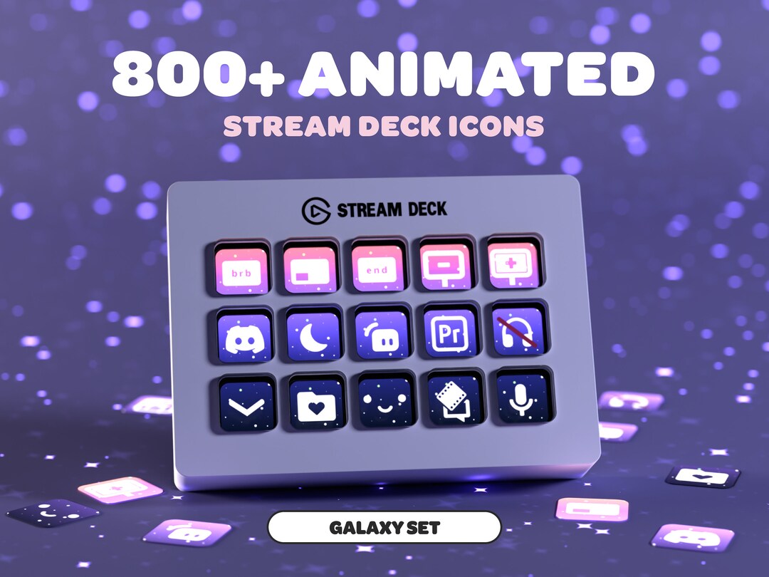 ANIMATED GALAXY Stream Deck Icons | Streamer | Twitch | Discord ...