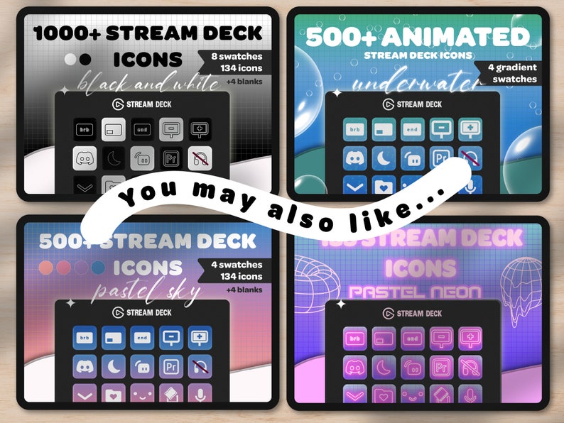 ANIMATED GALAXY V2 Stream Deck Icons Streamer Twitch - Etsy