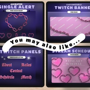 ANIMATED STREAM SCENE Pack | Pink Chains | Y2K | Chrome | 2000s Style ...