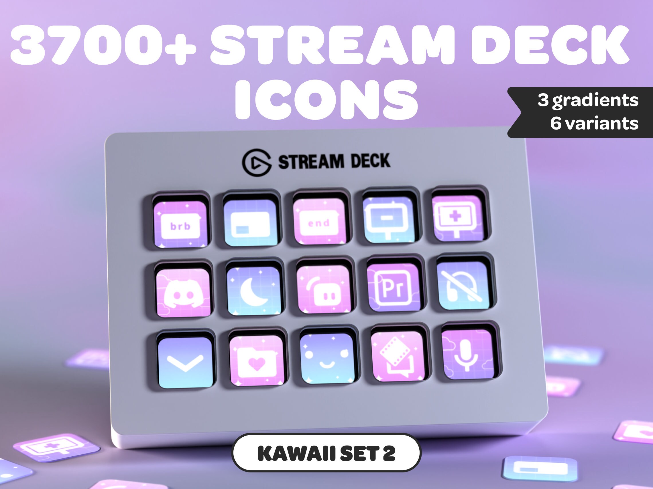 Cute STARS AND CLOUDS Stream Deck Icons Streamer Twitch - Etsy Canada