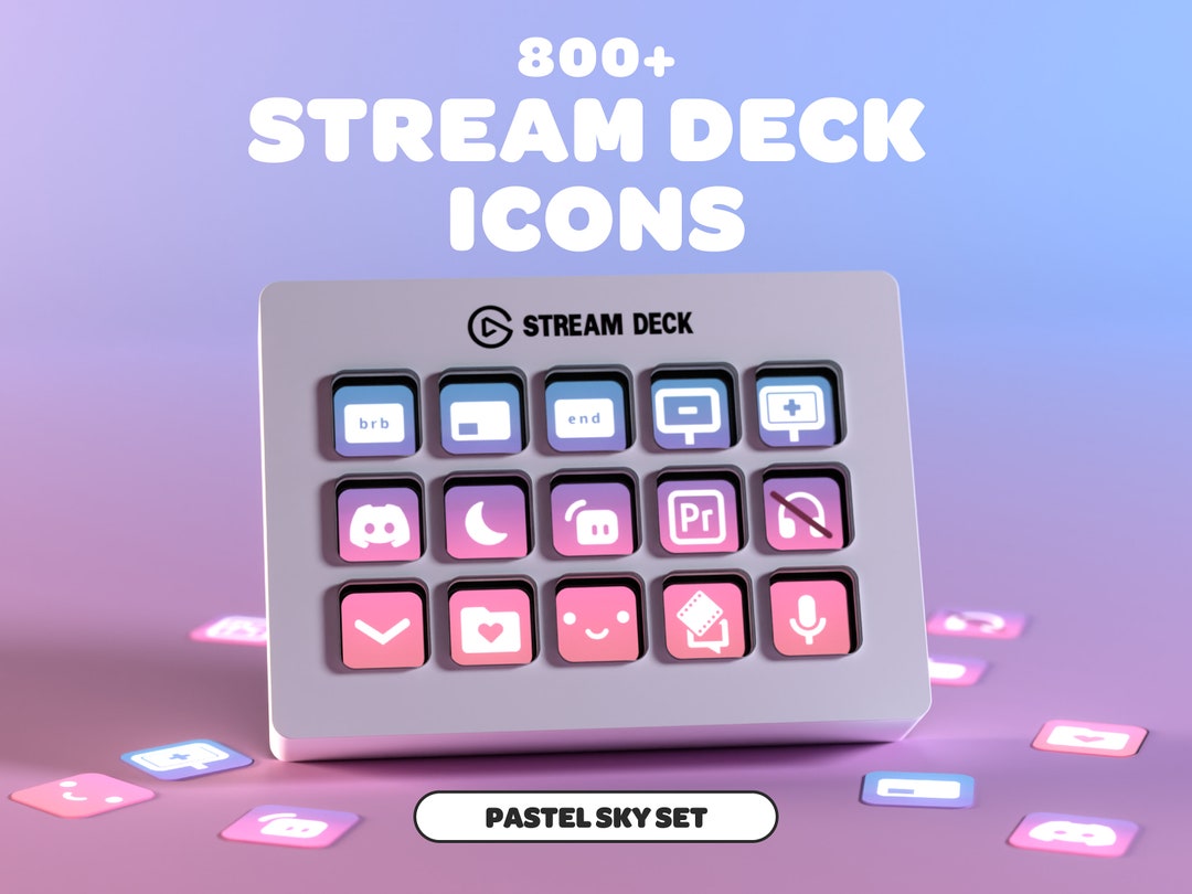 STREAM DECK ICONS Pastel Sky | Streamer | Twitch | Discord | Youtube ...