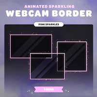 Twitch Animated Pink Pastel Webcam Border Game Frame Stream Overlay ...
