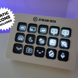 ANIMATED WHITE NEON Stream Deck Icons | Streamer | Twitch | Discord ...