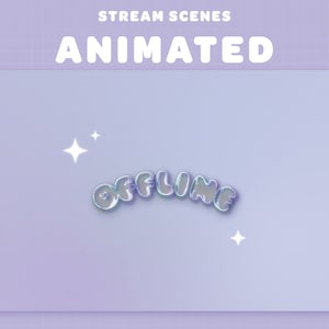 Cute Soap Bubble ANIMATED STREAM SCENE Pack | Pastel Blue & Purple ...