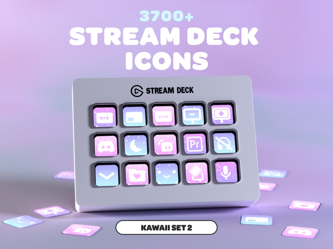 Cute STARS AND CLOUDS Stream Deck Icons | Streamer | Twitch | Discord ...