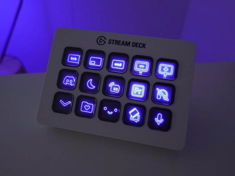 ANIMATED BLUE NEON stream deck icons Streamer Twitch - Etsy Schweiz