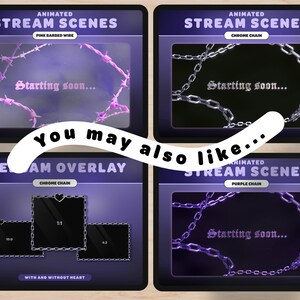ANIMATED STREAM SCENE Pack | Chrome Barbed Wire | Y2K | Chrome | 2000s ...