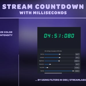 Stream Countdown Timer With Milliseconds | Customizable | 3 Min, 5 Min ...