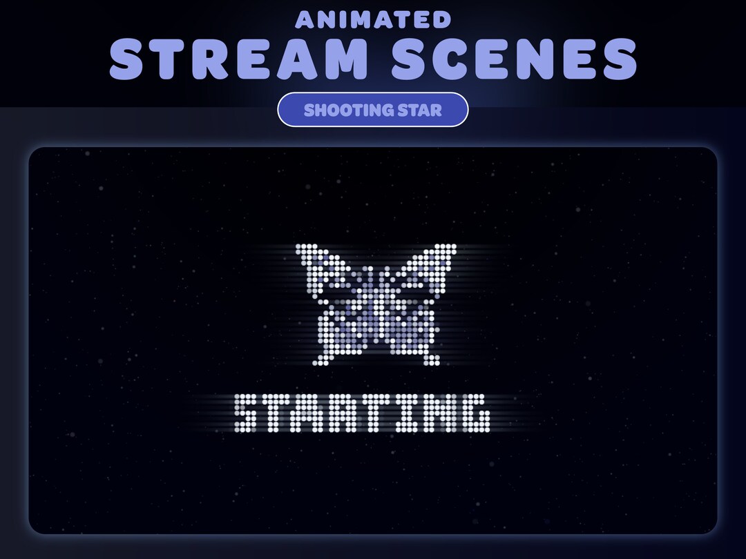 ANIMATED STREAM SCENE Pack | Shooting Star | Galaxy | Star Burst ...