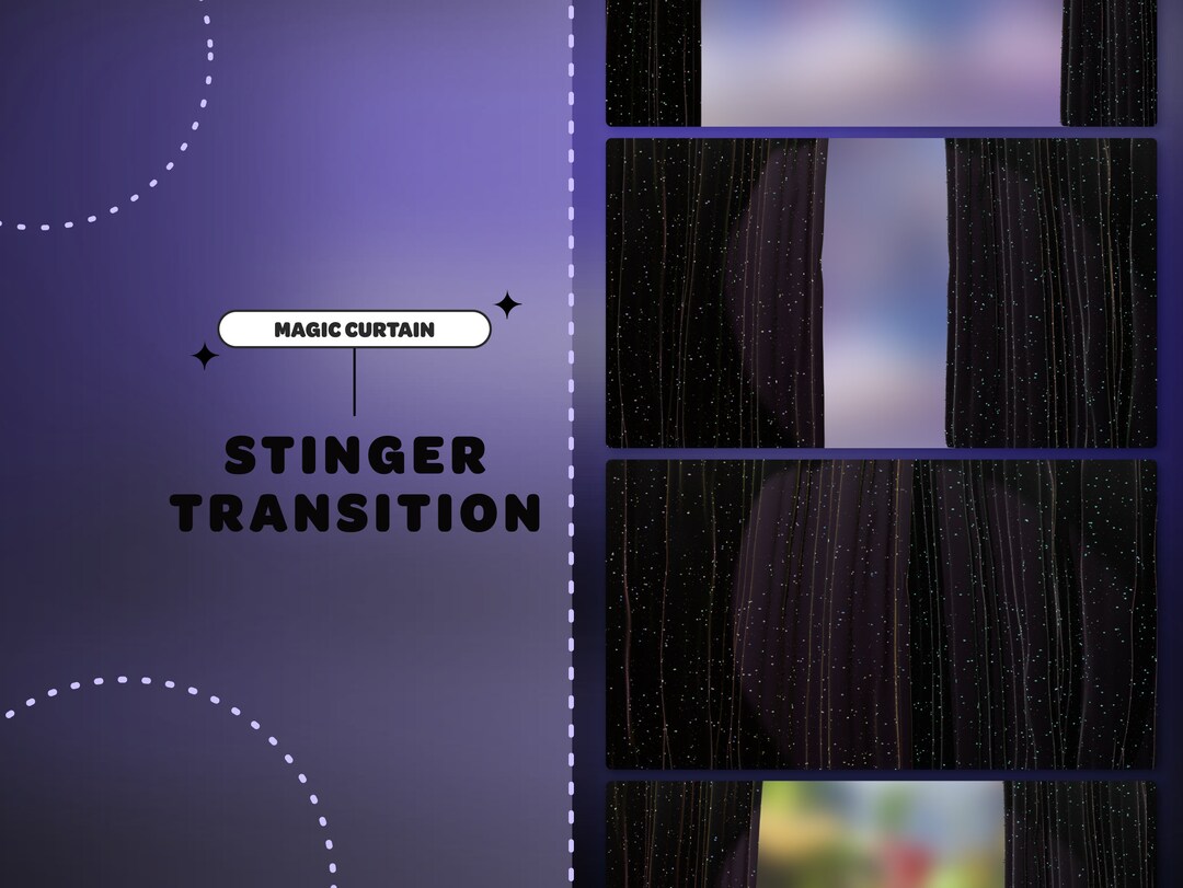Magic Curtain STINGER TRANSITION | Stream Transition | Twitch ...