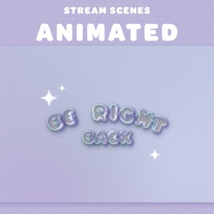 Cute Soap Bubble ANIMATED STREAM SCENE Pack | Pastel Blue & Purple ...