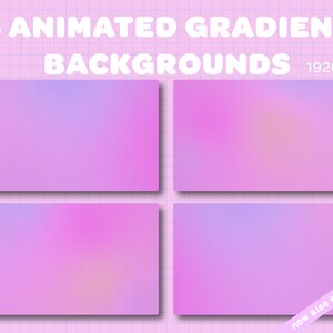 ANIMATED GRADIENT BACKGROUNDS Pastel Pink Streamer - Etsy