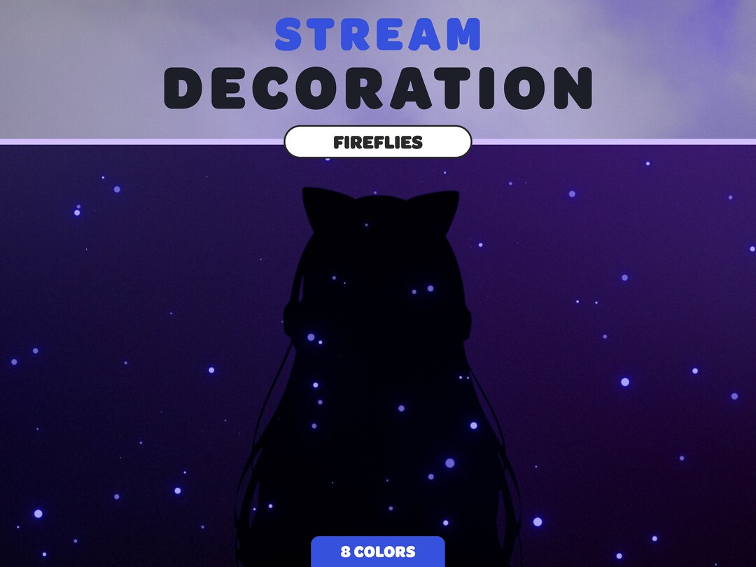 ANIMATED STREAM DECORATION Fireflies | Particles | Streamer | Twitch ...