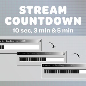 Stream Countdown Timer Black and White Streamer Twitch - Etsy