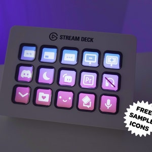 STREAM DECK ICONS Pastel Sky | Streamer | Twitch | Discord | Youtube ...