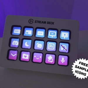 STREAM DECK ICONS Pastel Sky | Streamer | Twitch | Discord | Youtube ...