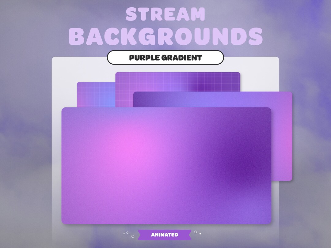 ANIMATED GRADIENT BACKGROUNDS | Purple & Pink | Streamer | Twitch ...