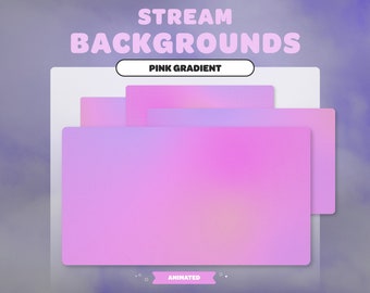 ANIMATED GRADIENT BACKGROUNDS Pastel Purple & Pink Streamer Twitch ...