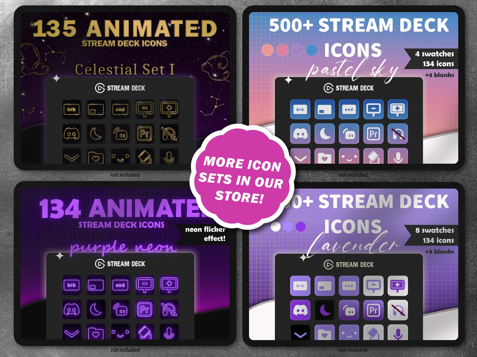 ANIMATED GALAXY Stream Deck Icons Streamer Twitch - Etsy
