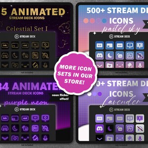 ANIMATED GALAXY Stream Deck Icons Streamer Twitch - Etsy
