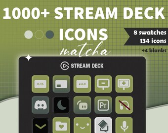Stream Deck Green Icons - Etsy