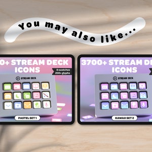 STREAM DECK ICONS Kawaii Set 1 | Streamer | Twitch | Discord | Youtube ...