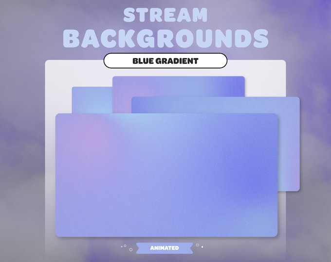 ANIMATED GRADIENT BACKGROUNDS | Pastel Blue | Streamer | Twitch ...