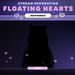 ANIMATED STREAM DECORATION Floating Hearts Soap Bubble Streamer Twitch ...