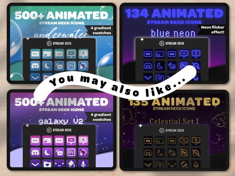 STREAM DECK ICONS Black and White Streamer Twitch - Etsy