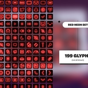 ANIMATED RED NEON Stream Deck Icons | Streamer | Twitch | Discord ...