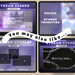 Chrome Chain WEBCAM OVERLAY | Stream Overlay | Twitch | Discord ...