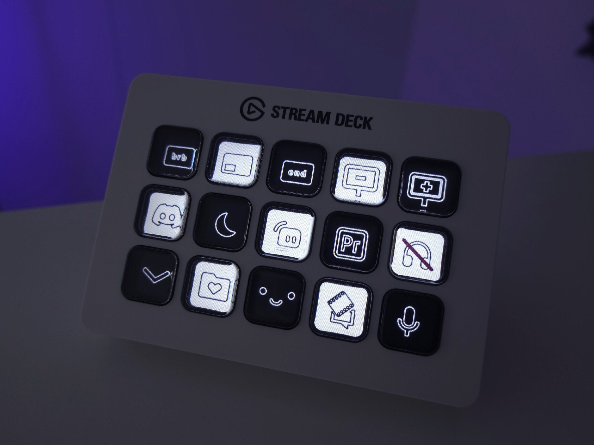 STREAM DECK ICONS Black and White Streamer Twitch - Etsy UK