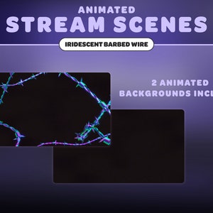 ANIMATED STREAM SCENE Pack | Iridescent Barbed Wire | Y2K | Chrome ...