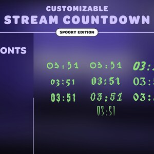 Stream Countdown Timer | Spooky Edition | Customizable | 3 Min, 5 Min ...