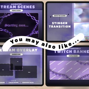 Purple Chain WEBCAM OVERLAY | Stream Overlay | Twitch | Discord ...