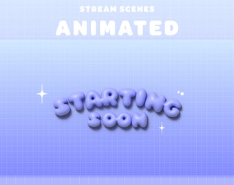 Soft Blue Pastel Minimalistic Twitch Overlays, Panels, and Animated ...