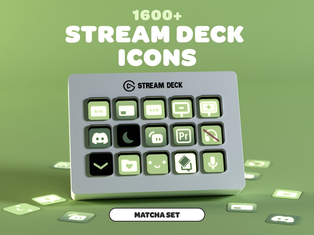 STREAM DECK ICONS Matcha | Streamer | Twitch | Discord | Youtube ...