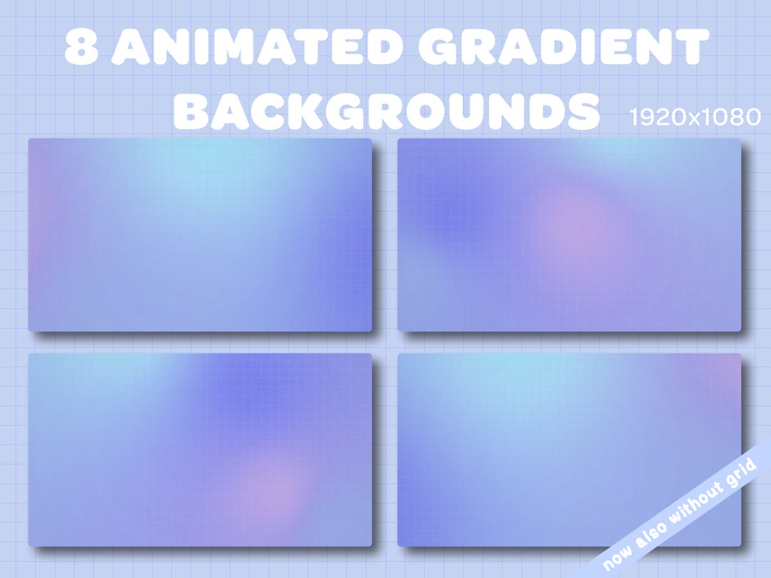 ANIMATED GRADIENT BACKGROUNDS Pastel Blue Streamer Twitch Discord ...