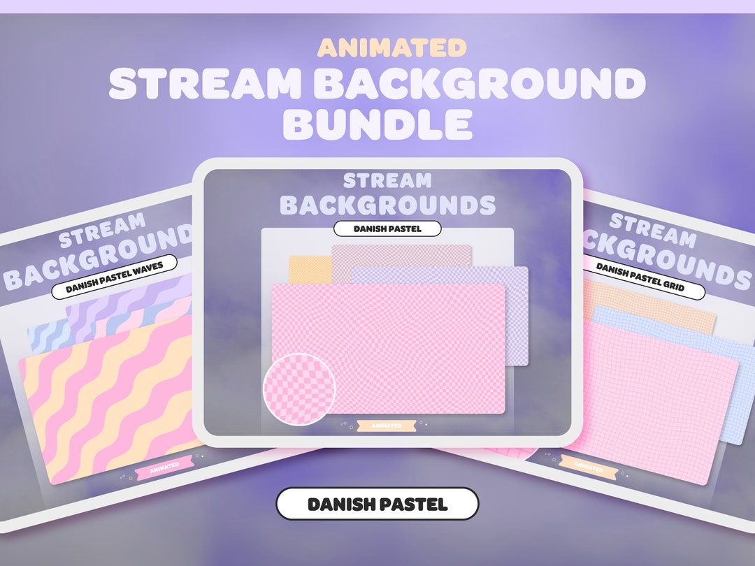 ANIMATED BACKGROUNDS | Danish Pastel Bundle | Streamer | Twitch ...
