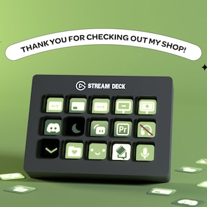 STREAM DECK ICONS Matcha Streamer Twitch Discord - Etsy